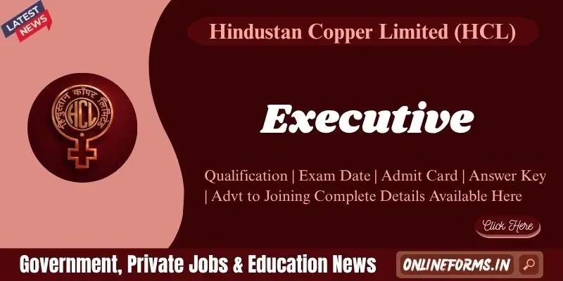 HCL Executive Recruitment 2026 Apply For 70 Vacancies